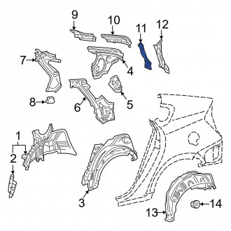 Toyota Prius OEM Quarter Panels & Parts | Rear & Front — CARiD.com