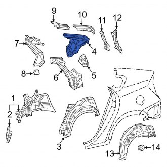 Toyota Prius OEM Quarter Panels & Parts | Rear & Front — CARiD.com