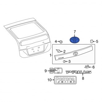 Toyota Highlander Trunk & Tailgate Moldings — CARID.com