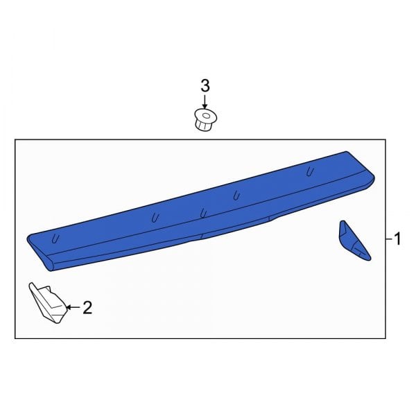 Toyota OE 7608547910 - Rear Spoiler