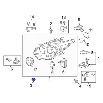 Toyota Camry Grille Brackets & Hardware — CARiD.com