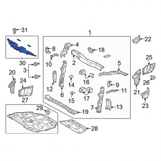Toyota Prius Radiator Support Covers | CARiD