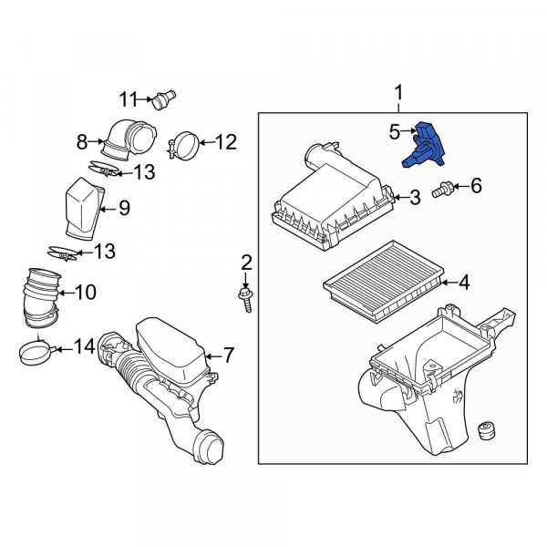Toyota OE 2220428010 - Mass Air Flow Sensor