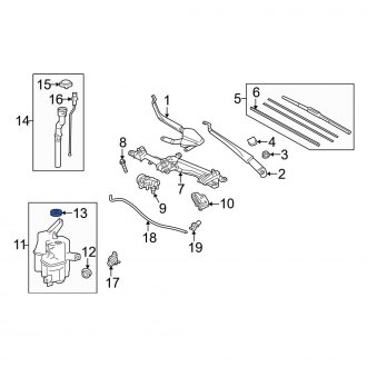 Toyota Corolla Cross OEM Wiper Blade & Washer Parts | Motors, Arms ...