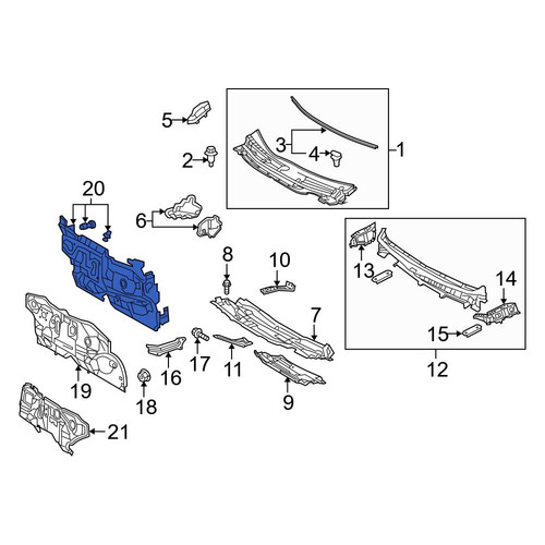 Toyota OE 5521047120 - Inner Engine Compartment Insulation
