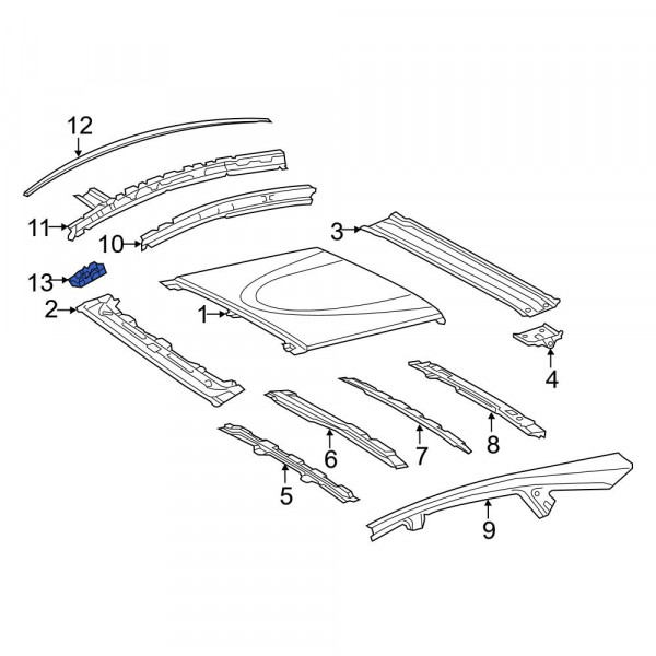 Toyota OE 7556133030 - Roof Molding Clip