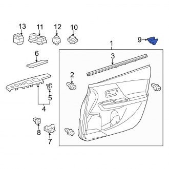Toyota Corolla Door Moldings | Side, Edge, Belt – CARiD.com