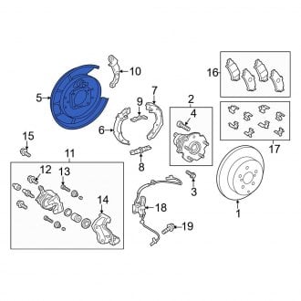 Toyota Prius Brake Dust Shields & Backing Plates — CARiD.com