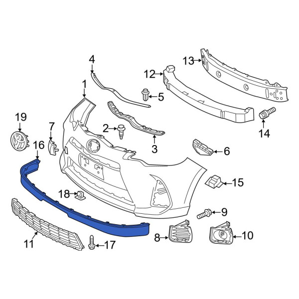 Toyota OE 7685152240 - Front Spoiler
