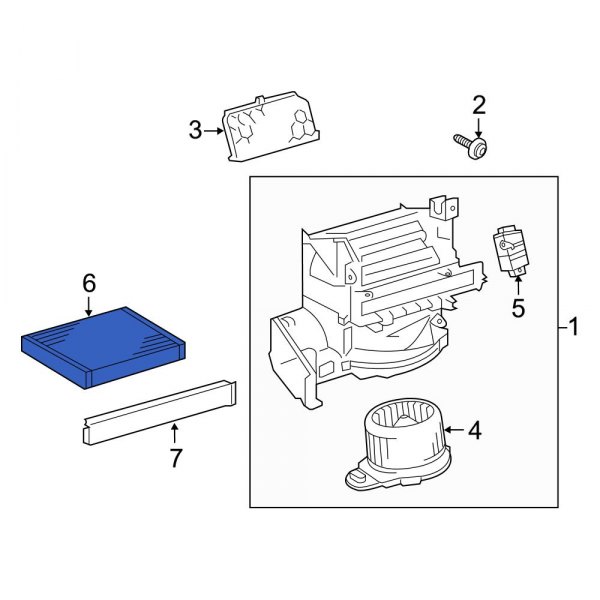 Toyota OE 8713907020 - Cabin Air Filter