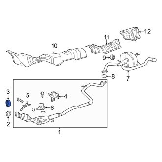 Toyota OEM Exhaust Parts | Systems, Tips, Pipes, Manifolds — CARiD.com