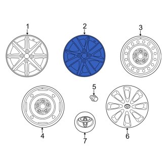 Toyota Prius OEM Wheels | Original Steel & Alloy Wheels — CARiD.com