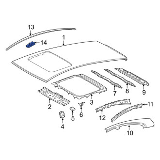 Toyota Sienna OEM Roofs & Parts | Panels, Drip Rails — CARiD.com