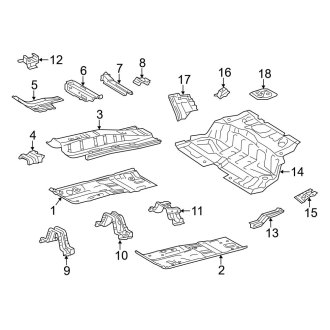 2018 Toyota Prius OEM Rocker Panels & Floors — CARiD.com