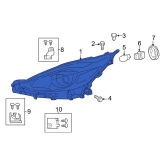 Toyota Prius OEM Headlights - Factory Headlights | CARiD