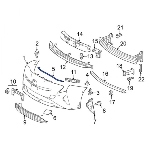 Toyota OE 5339547040 - Front Bumper Seal
