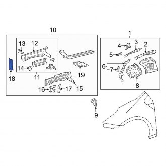 Toyota Corolla Replacement Chassis Frames & Rails - CARiD.com