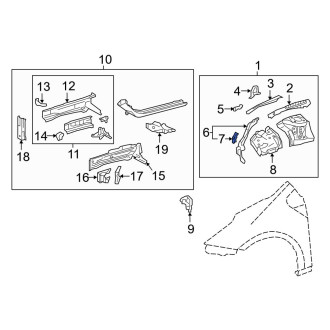 Toyota C-HR Replacement Fenders & Components – CARiD.com