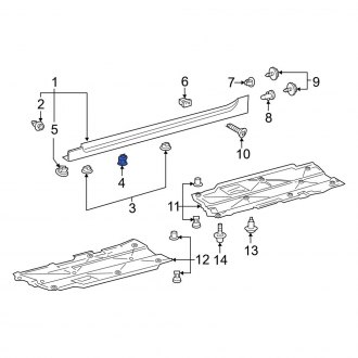 Toyota Mirai Rocker Panels, Floor Pans, Moldings — CARiD.com