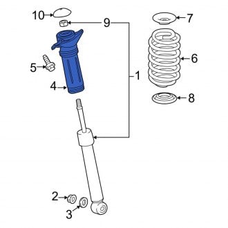 Toyota Corolla Cross Shock & Strut Mounts | Rear, Front — CARiD.com