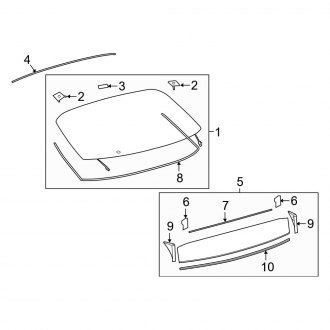 2021 Toyota Prius Rear Window Glass | CARiD