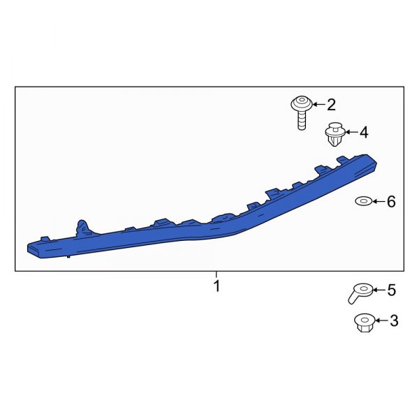 Toyota OE 8100647041 - Rear Center High Mount Stop Light