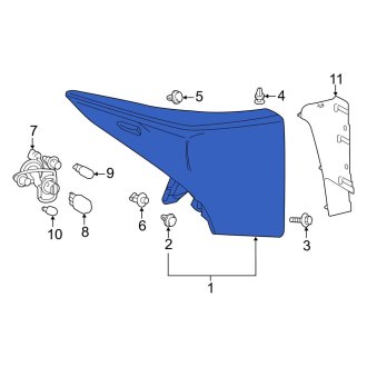 Toyota Prius OEM Tail Lights | LED, Fiber Optic — CARiD.com