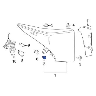Toyota Corolla OEM Tail Lights | LED, Fiber Optic — CARiD.com