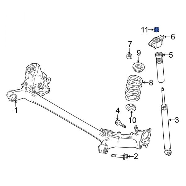 Toyota OE 90118WB598 - Suspension Shock Absorber Nut