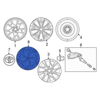 Toyota OEM Wheel Covers - Hub Caps, Wheel Skins | CARiD