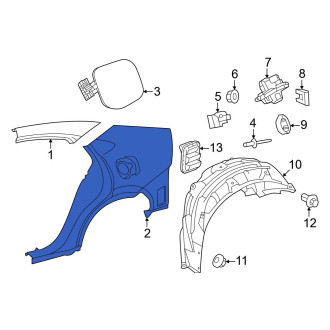 Toyota Prius OEM Quarter Panels & Parts - Rear & Front | CARiD