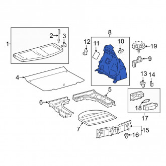 Toyota Corolla iM Trunk & Tailgate Moldings — CARID.com