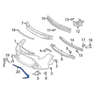 Toyota Corolla Replacement Bumper Moldings & Trim — CARiD.com