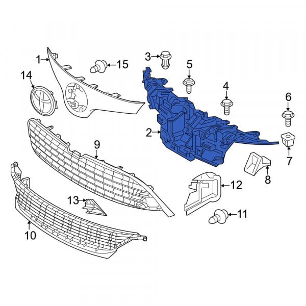 Toyota OE 5311412230 - Front Grille Reinforcement
