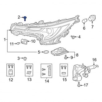 Toyota Venza Grille Brackets & Hardware — CARiD.com
