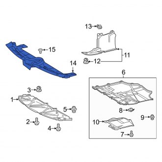 Toyota Corolla Radiator Support Covers | CARiD