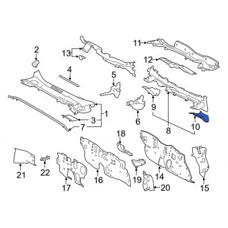 Toyota Corolla Cowl Panels & Parts - Vent Grills | CARiD