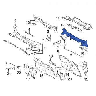 Toyota Corolla Cowl Panels & Parts | Vent Grills — CARiD.com