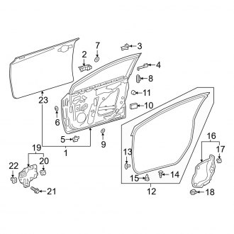 2021 Toyota Corolla Replacement Door Shells & Skins | CARiD