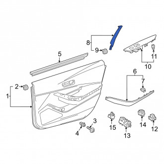 Toyota Corolla Window Trim - Moldings, Pillar Posts | CARiD