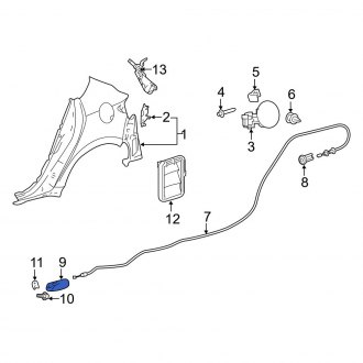 Toyota Corolla Cross Fuel Doors & Parts — CARiD.com