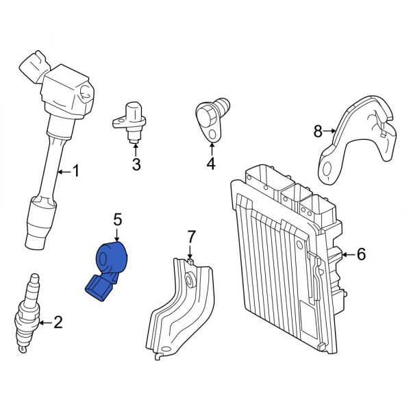 Toyota OE 8961506010 - Ignition Knock (Detonation) Sensor