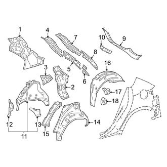 2023 Toyota GR Corolla OEM Quarter Panels & Parts — CARiD.com