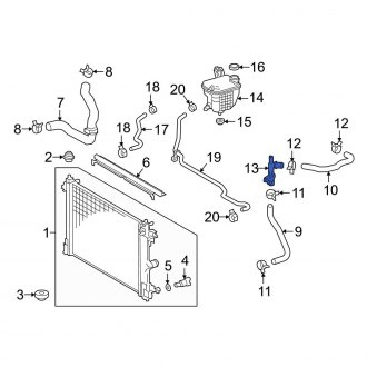 Toyota C-HR OEM Engine Cooling Parts | Radiators, Fans — CARiD.com
