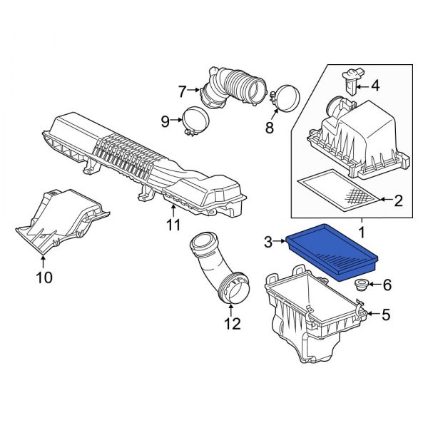 Toyota OE 1780177050 - Engine Air Filter