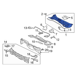 Toyota Cowl Panels & Parts - Vent Grills, Screens | CARiD
