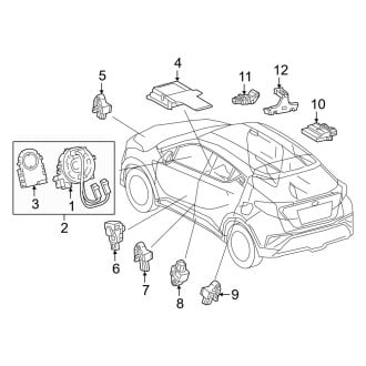 Toyota C-HR Air Bag Parts - Sensors, Modules, Clocksprings | CARiD
