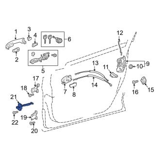 Toyota C-HR Door Hinges, Pin & Bushing Kits | CARiD