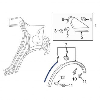 Toyota C-HR Replacement Fender Seals - Front & Rear | CARiD