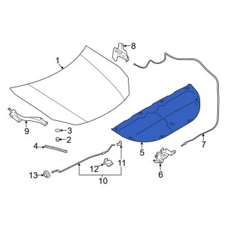 Toyota 86 Under Hood Insulations - Pads, Liners | CARiD